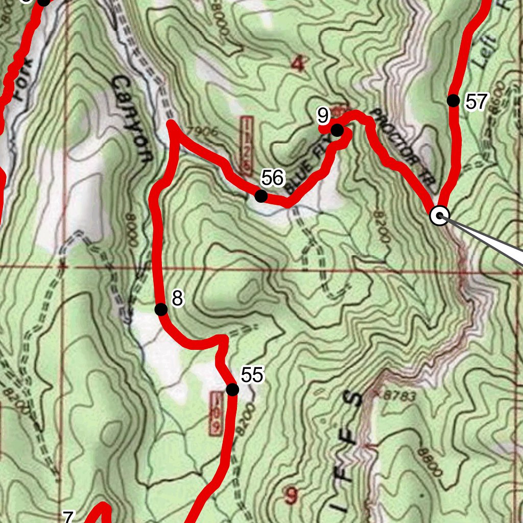 Bryce Canyon Alternate 100 Mile Ultra Map by Maps for Motion | Avenza Maps