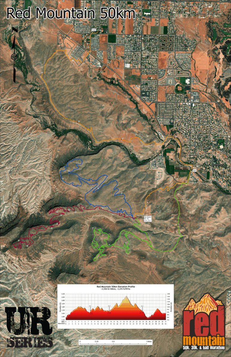 Red Mountain 50km Map by Maps for Motion | Avenza Maps