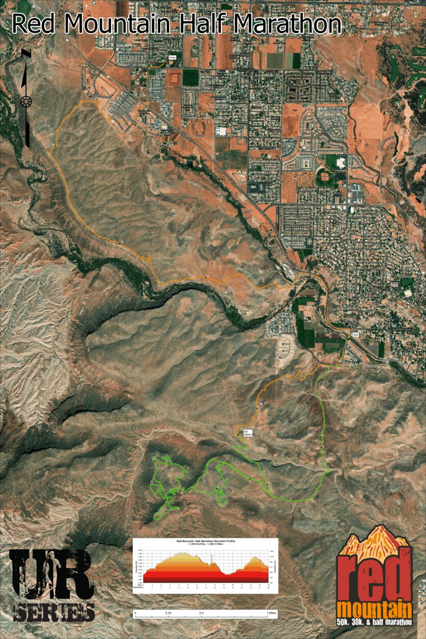 Red Mountain Half Map by Maps for Motion | Avenza Maps