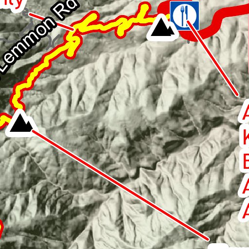 Sky Island Challenge Map by Maps for Motion | Avenza Maps