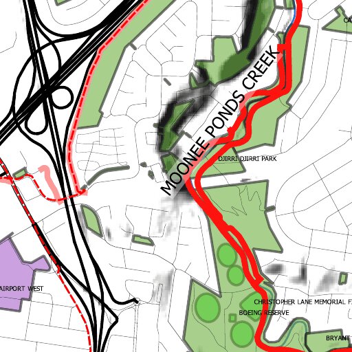 Moonee Ponds Creek Trail Map by mapsnstuff | Avenza Maps