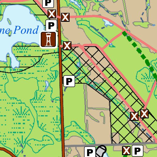Three Rivers Wildlife Management Area Map by mapsoffline.com | Avenza Maps