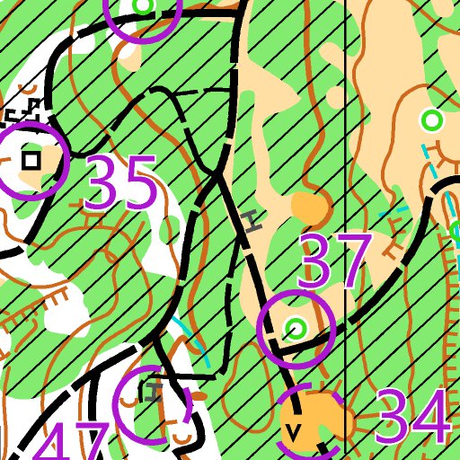 Daylesford Orienteering Courses for red-green vision impairment Map by ...