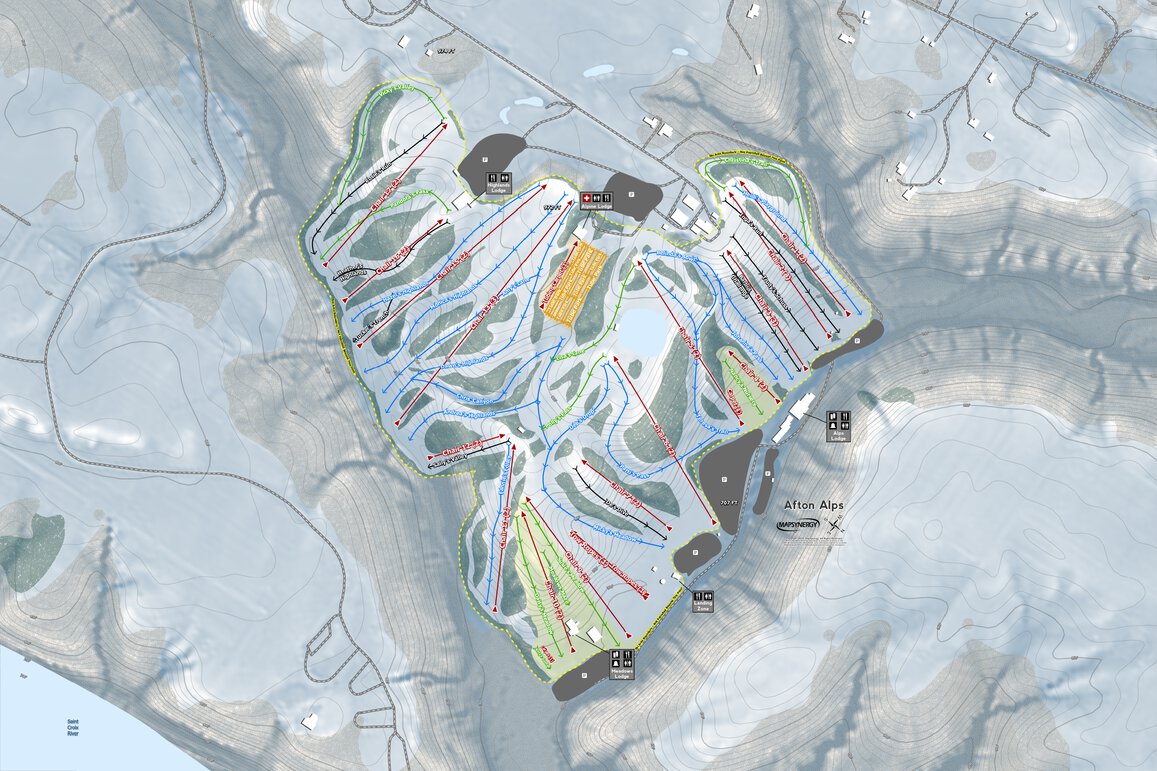 Afton Alps Resort Map by Mapsynergy | Avenza Maps
