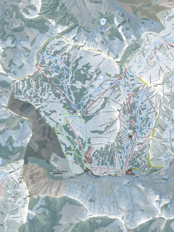 Alta Ski Resort Map by Mapsynergy | Avenza Maps