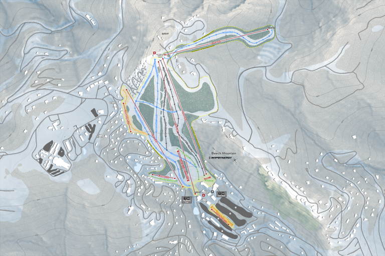 Beech Mountain Resort Map by Mapsynergy | Avenza Maps