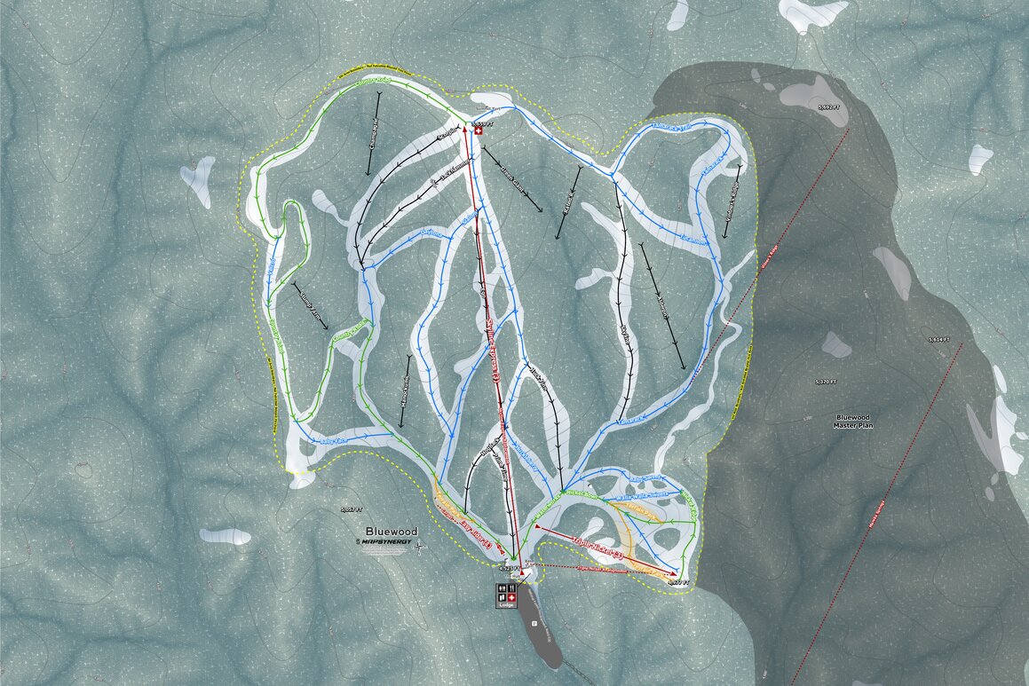 Bluewood Resort Map by Mapsynergy | Avenza Maps