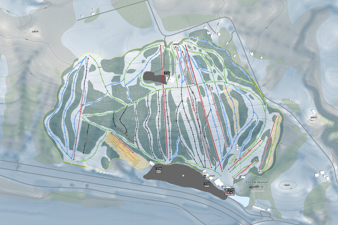 Cascade Mountain Resort Map by Mapsynergy | Avenza Maps