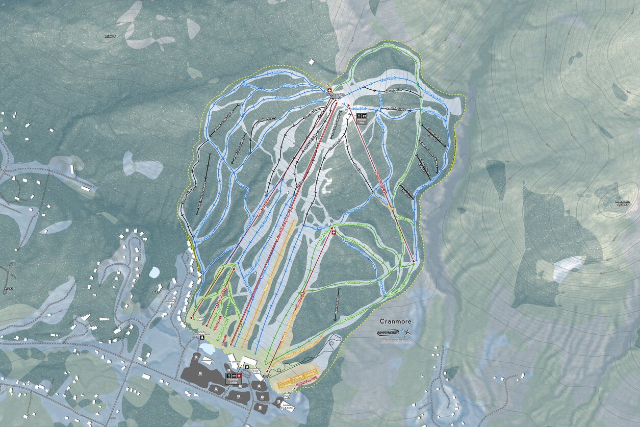 Cranmore Mountain Resort Map by Mapsynergy | Avenza Maps