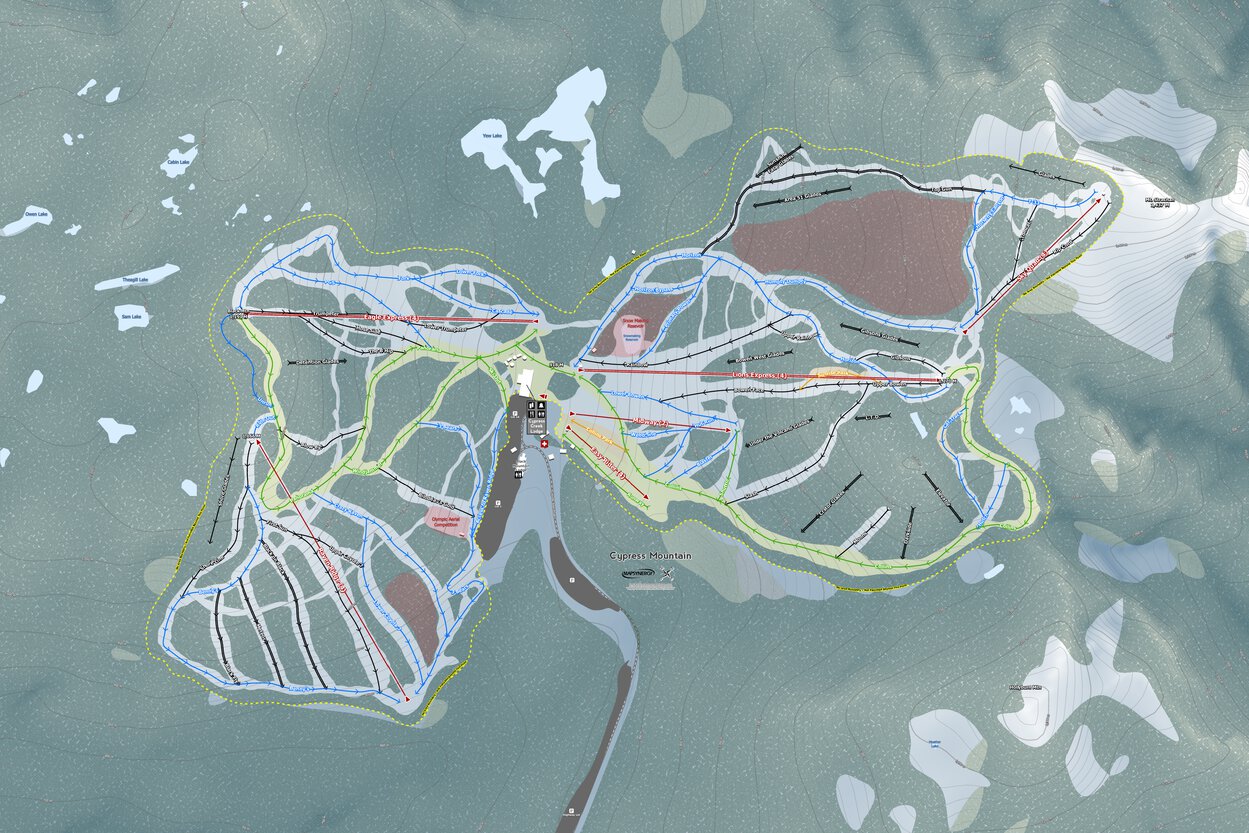 Cypress Mountain Resort Map by Mapsynergy | Avenza Maps