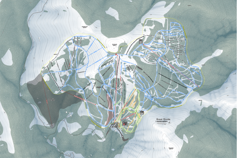Great Divide Resort Map by Mapsynergy | Avenza Maps