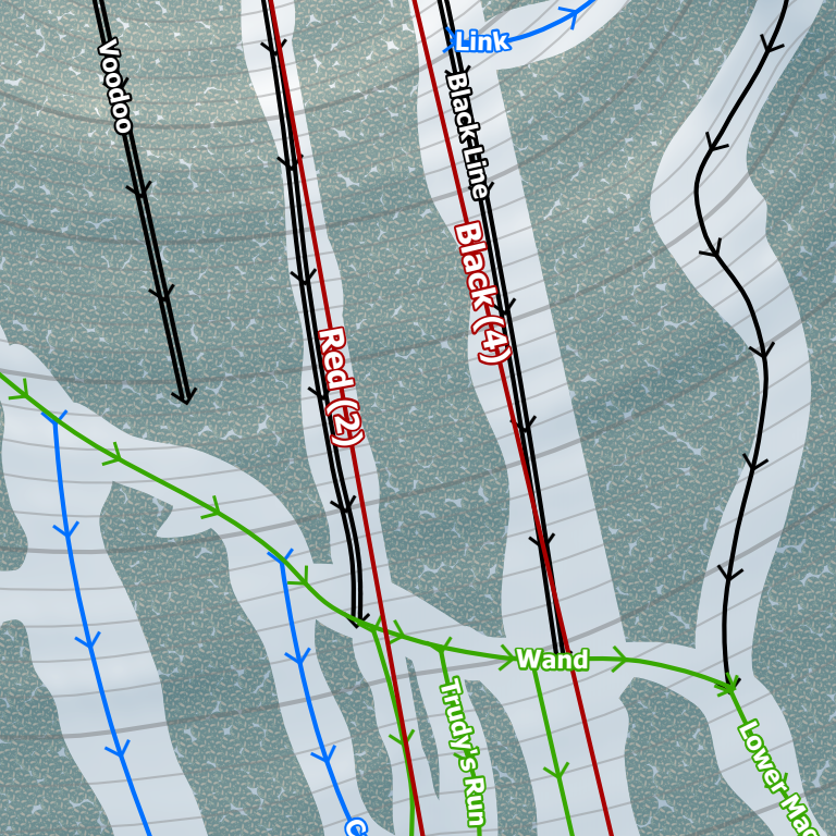 Magic Mountain VT Resort Map by Mapsynergy | Avenza Maps