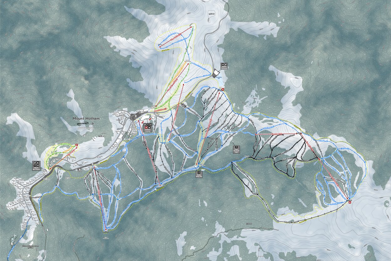 Mount Hotham Resort Map by Mapsynergy | Avenza Maps