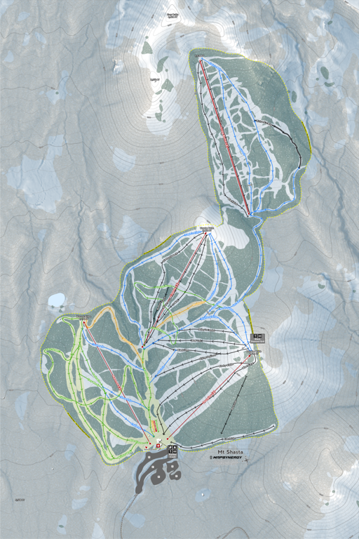 Mt Shasta Resort Map by Mapsynergy | Avenza Maps