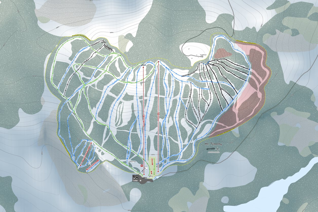 Mt. Timothy Resort Map by Mapsynergy | Avenza Maps