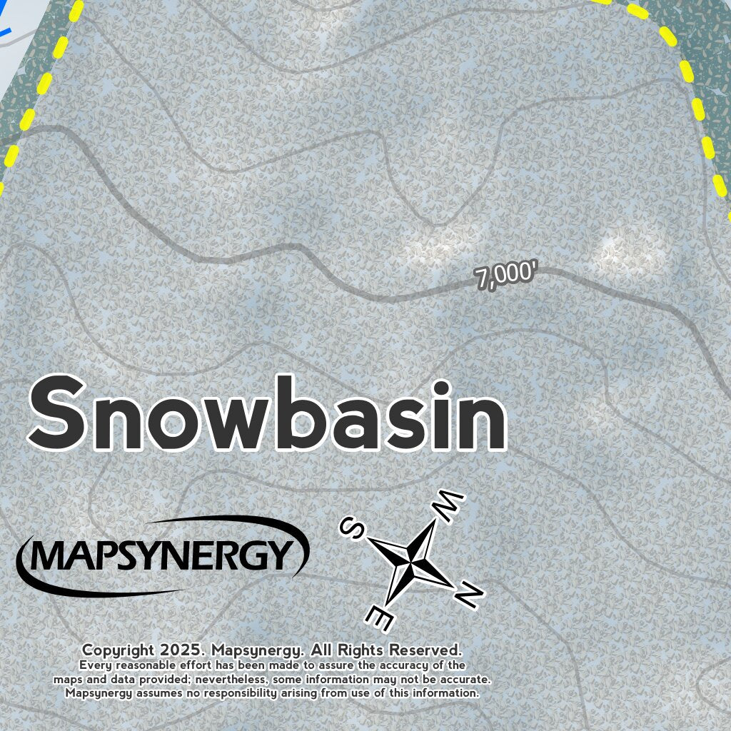 Snowbasin Resort Map by Mapsynergy | Avenza Maps