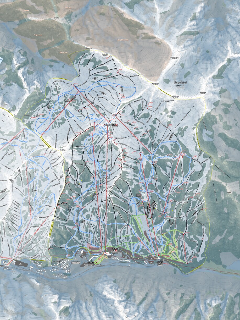 Snowbird Resort Map by Mapsynergy | Avenza Maps