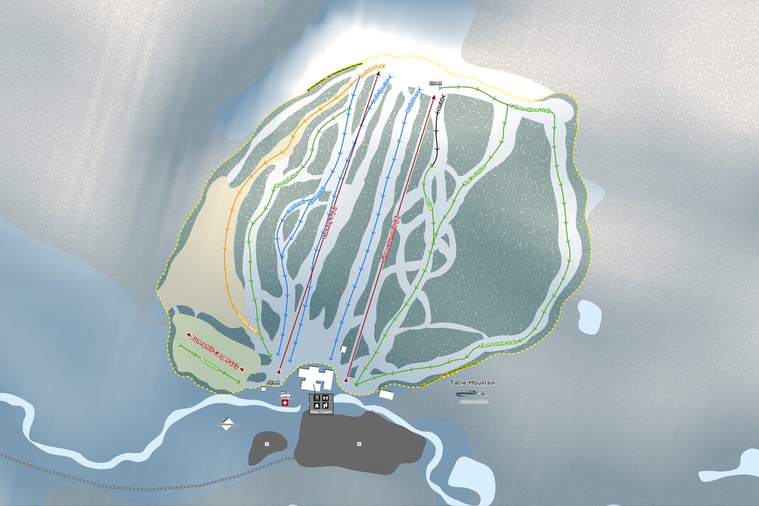 Table Mountain Resort Map by Mapsynergy | Avenza Maps