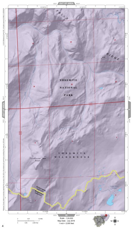 Mariposa Road Atlas Grid Page #004 Map by Mariposa County | Avenza Maps