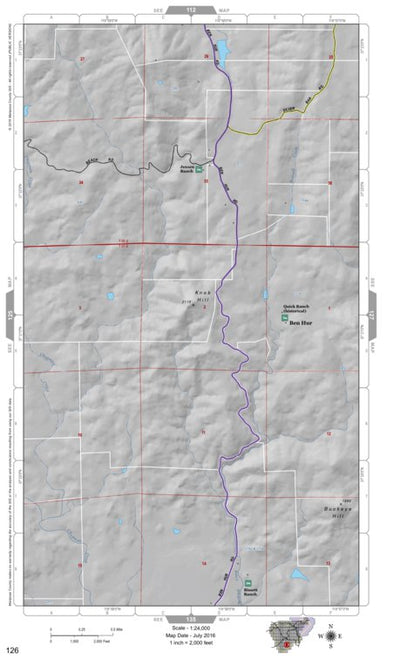 Mariposa Road Atlas Grid Page #126 Map by Mariposa County | Avenza Maps