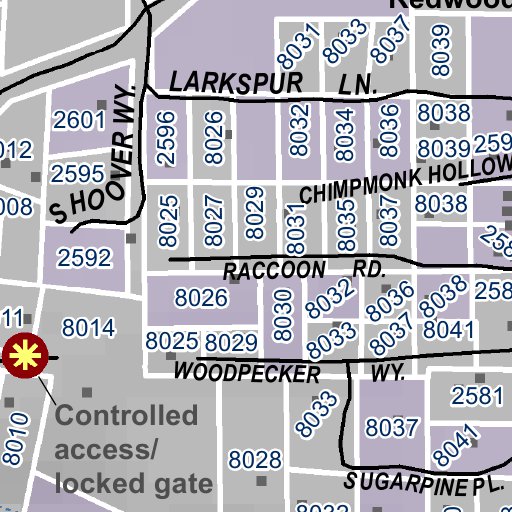 Mariposa Road Atlas Grid Page #164 Map by Mariposa County | Avenza Maps