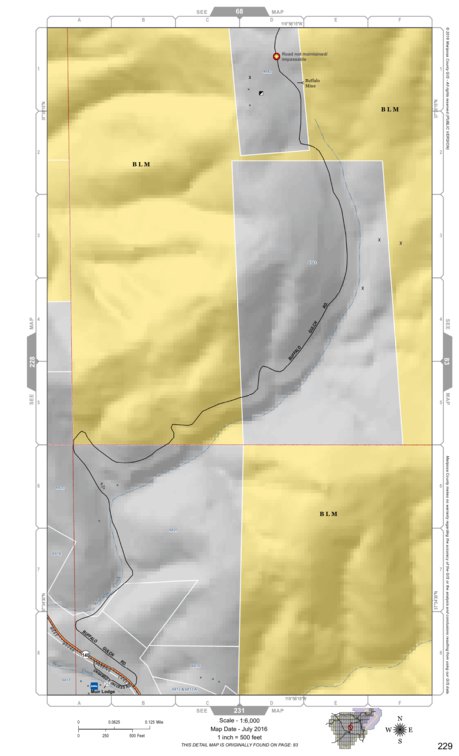 Mariposa Road Atlas Grid Page #229 Map by Mariposa County | Avenza Maps