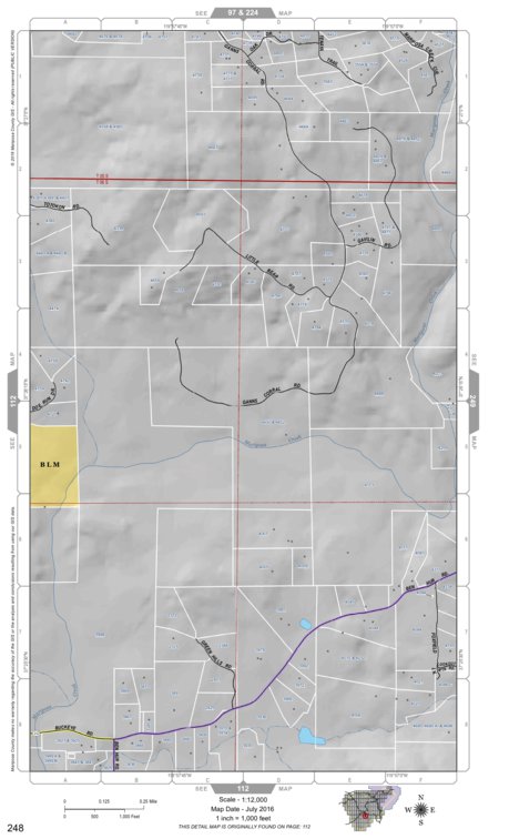 Mariposa Road Atlas Grid Page #248 Map by Mariposa County | Avenza Maps