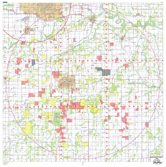 National Balloon Classic 2025 Map by Mark Harris | Avenza Maps