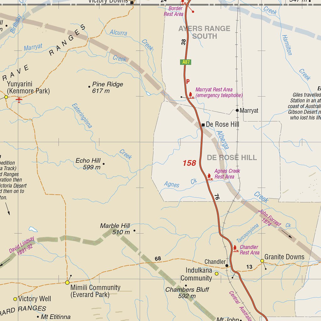 Australia's Outback Tracks 4th Ed. Map by Meridian Maps | Avenza Maps