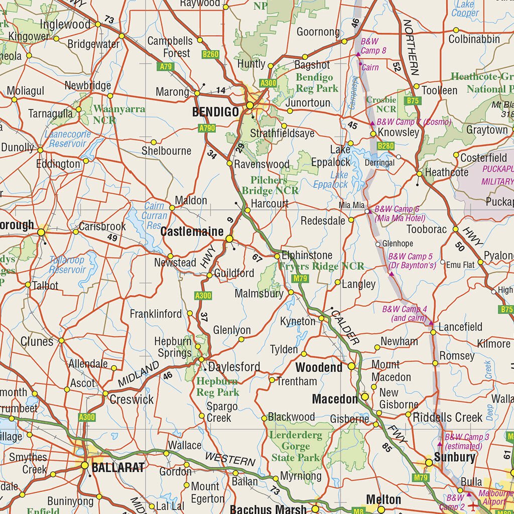 Australia's Outback Tracks 4th Ed. Map by Meridian Maps | Avenza Maps