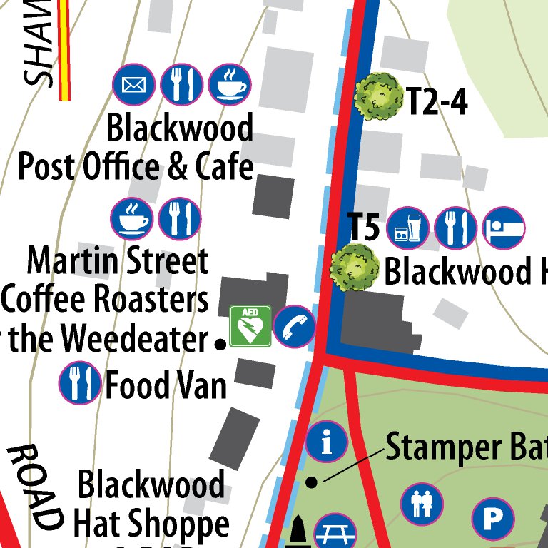Blackwood Town Map by Meridian Maps | Avenza Maps