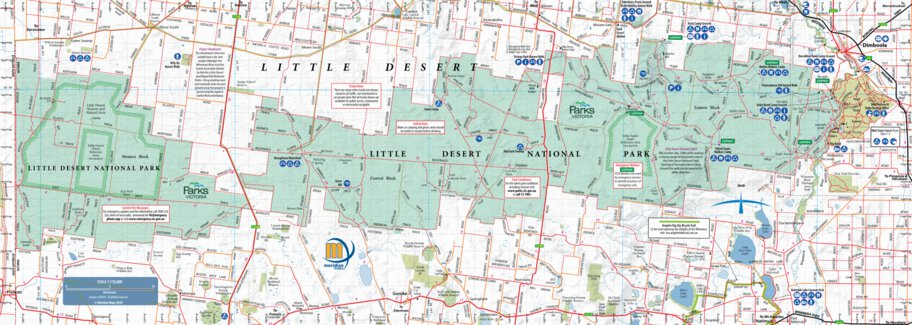 Little Desert National Park Map by Meridian Maps | Avenza Maps