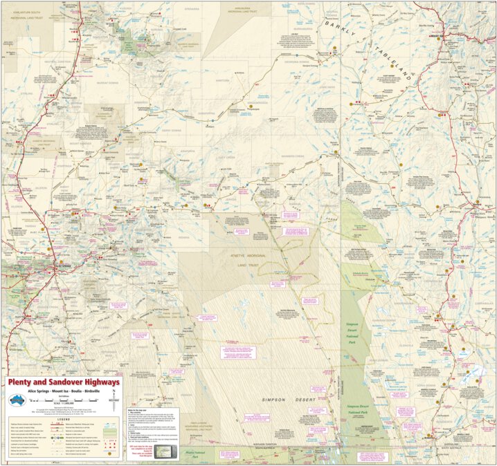 Plenty & Sandover Hwys Map by Meridian Maps | Avenza Maps