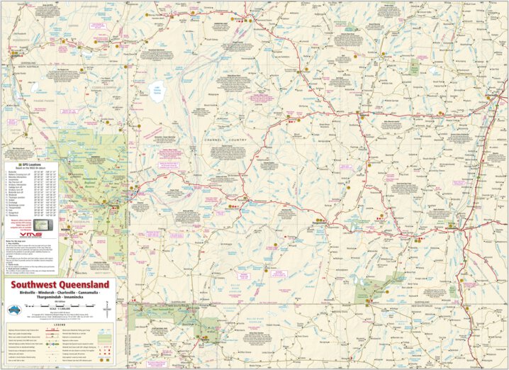 Southwest Queensland Map by Meridian Maps | Avenza Maps
