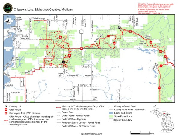 A Route West Map by MI DNR | Avenza Maps