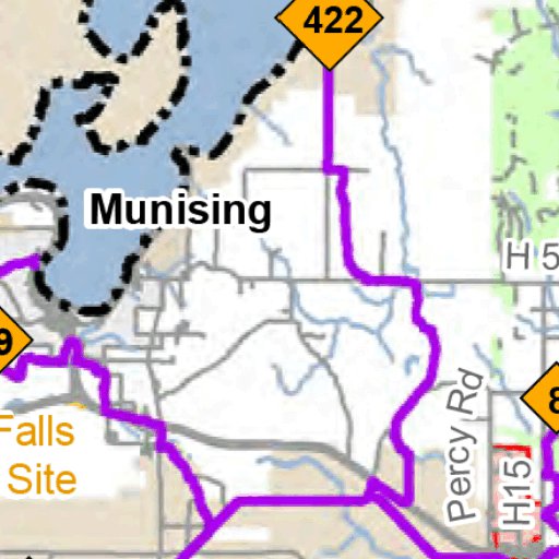 Alger County Snowmobile Trails Map by MI DNR | Avenza Maps