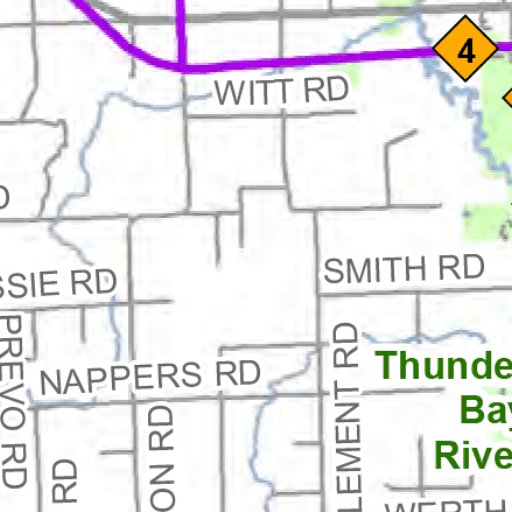 Alpena County Snowmobile Trails Map by MI DNR | Avenza Maps