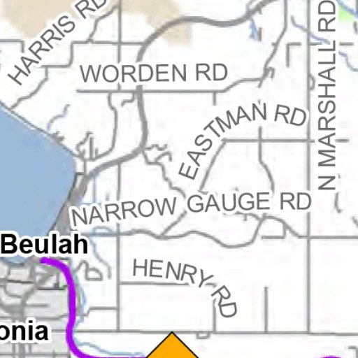 Benzie County Snowmobile Trails Map by MI DNR | Avenza Maps