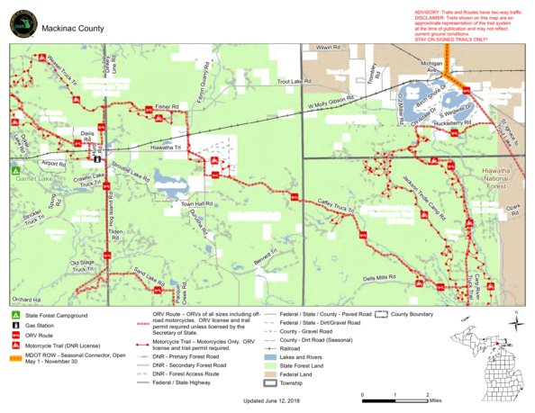 DJ Route Map by MI DNR | Avenza Maps