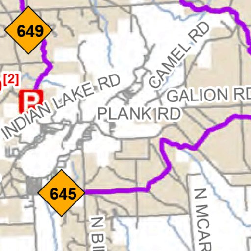 Iosco County Snowmobile Trails Map by MI DNR | Avenza Maps