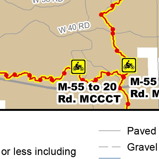 M-55 To 20 Rd MCCCT Map by MI DNR | Avenza Maps