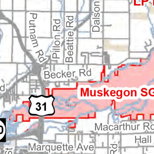 Muskegon County Snowmobile Trails Map by MI DNR | Avenza Maps