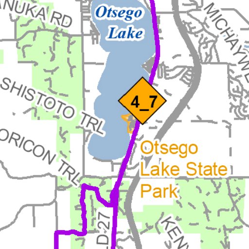 Ostego County Snowmobile Trails Map by MI DNR | Avenza Maps