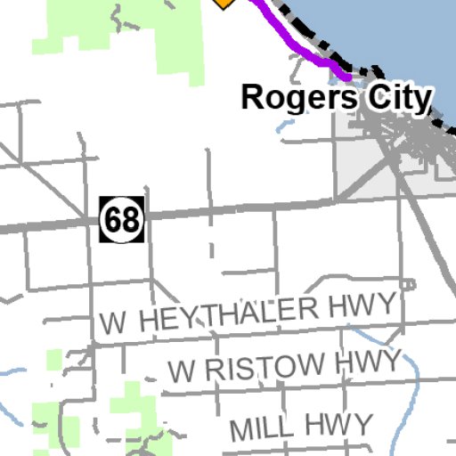 Presque Isle County Snowmobile Trails Map by MI DNR | Avenza Maps