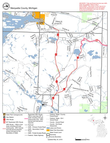 Republic Champion Route Map by MI DNR | Avenza Maps