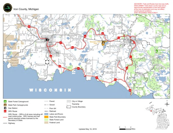 Stateline Route Map by MI DNR | Avenza Maps