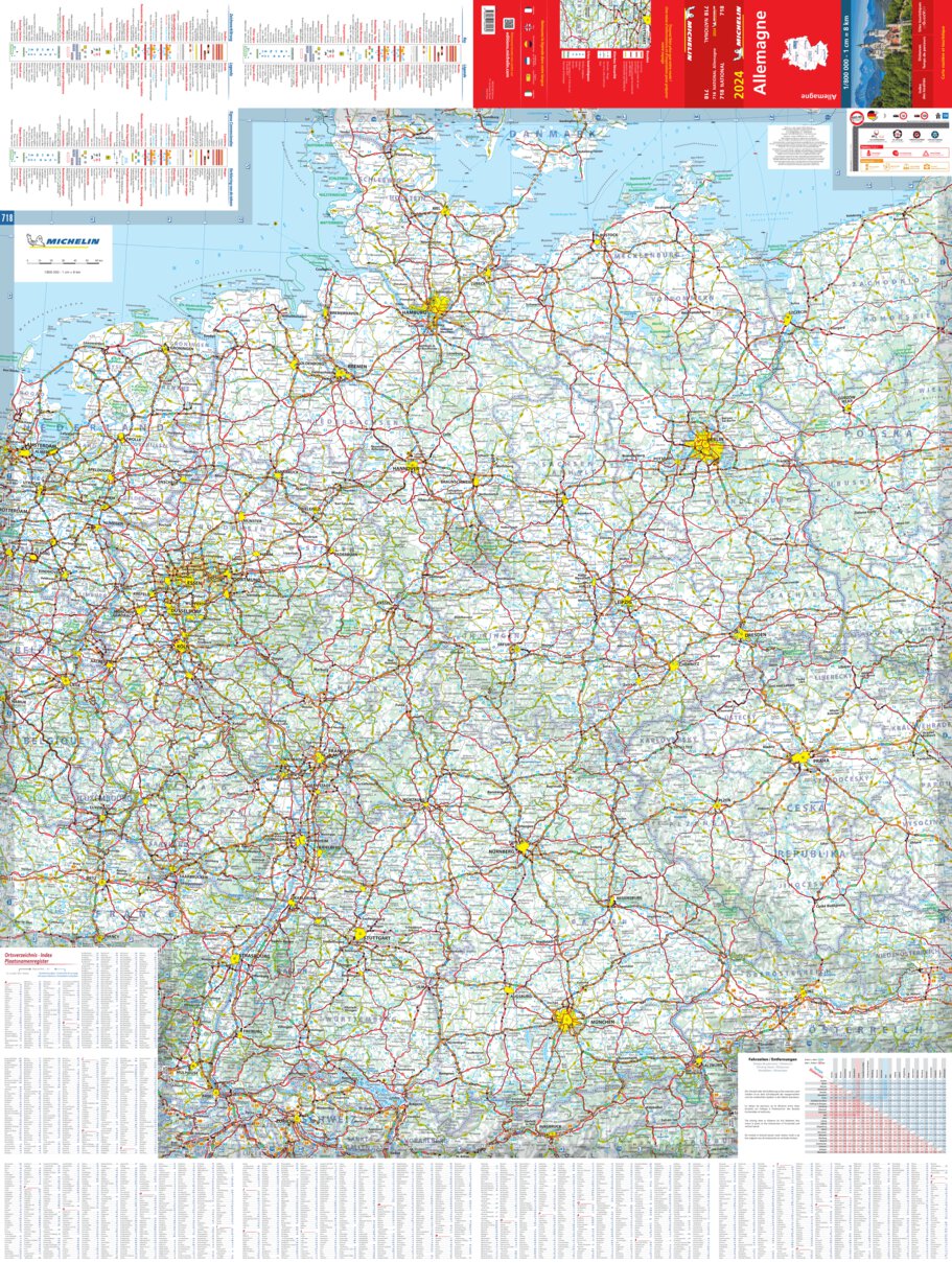 Allemagne 2024 Map by Michelin | Avenza Maps