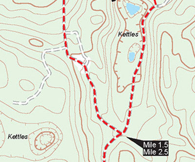 Kettles Trail - Sleeping Bear Dunes Map by MichiganTrailMaps.com ...