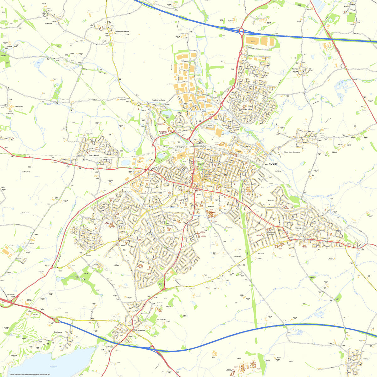 Rugby Street Map by millamap | Avenza Maps