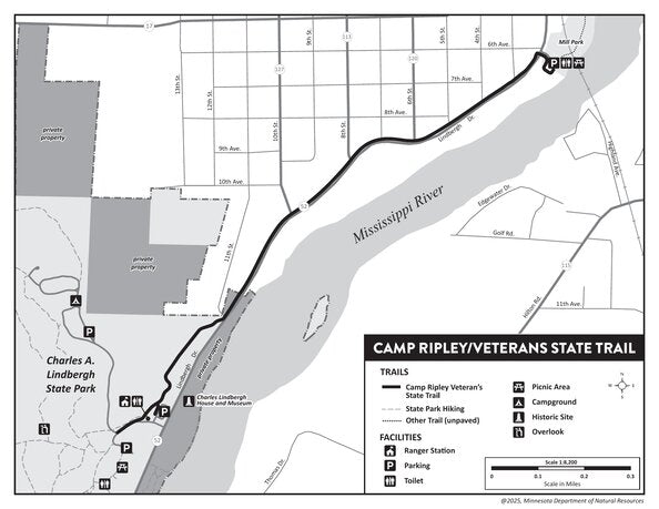 Camp Ripley Veterans State Trail, MNDNR Map by Minnesota Department of ...